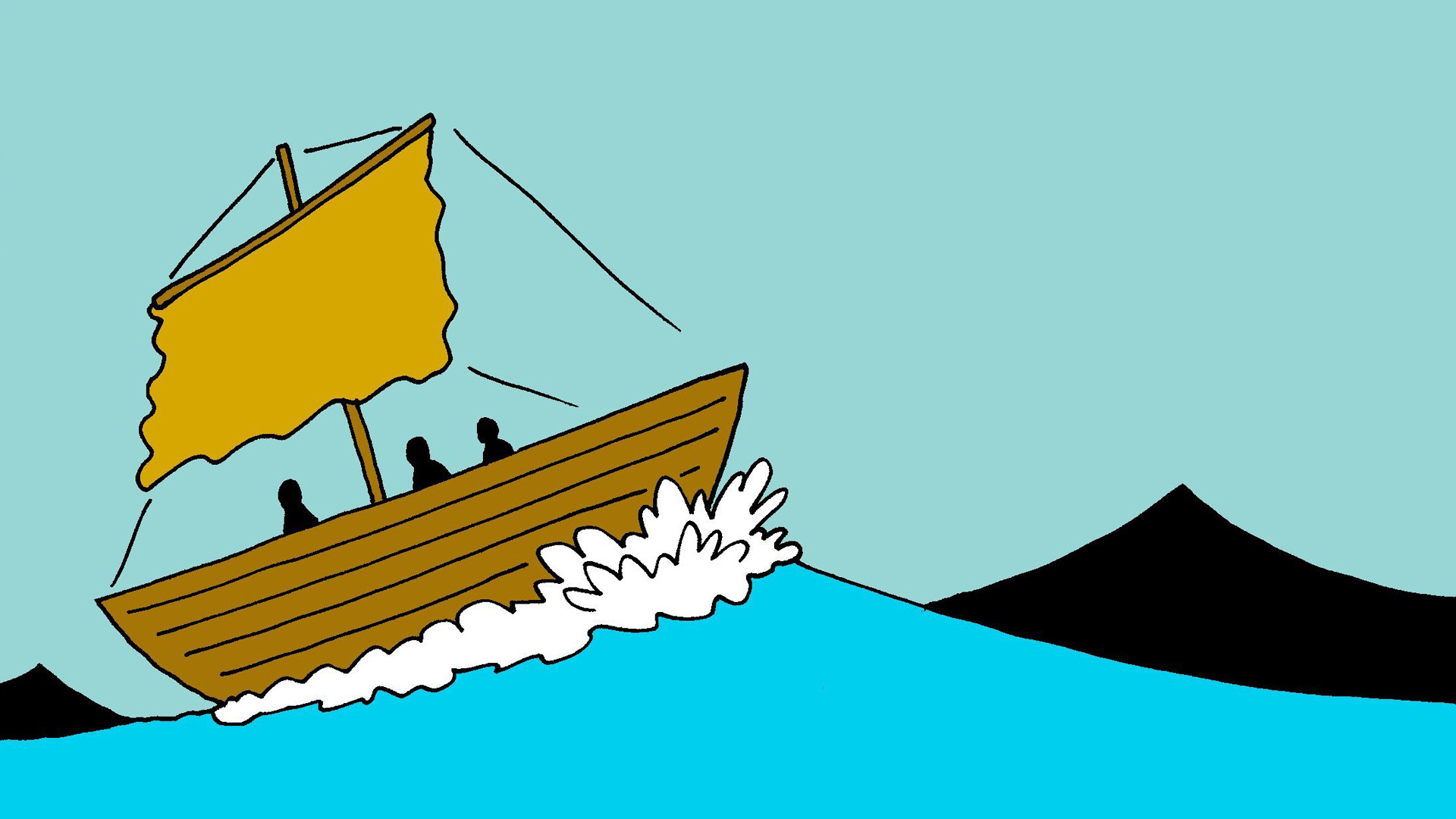 Jesús camina sobre el agua