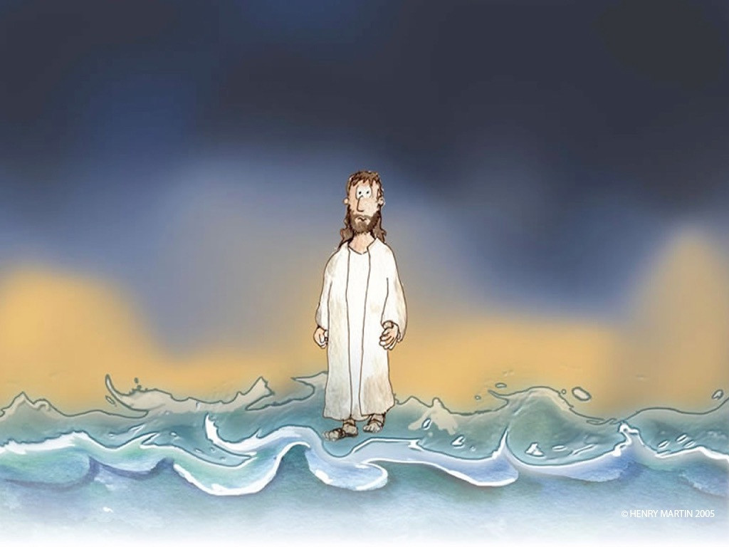 Jesús camina sobre el agua